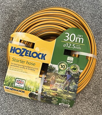 Hozelock 30m Maxi Plus Starter Hose Weatherproof Garden Hosepipe 7230 ...