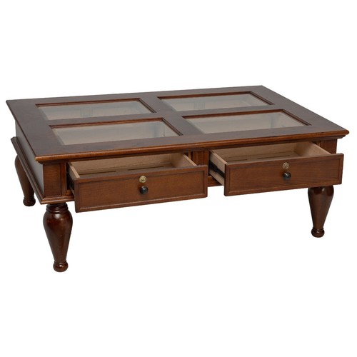 Humidor Supreme Cigar Humidor Wood Coffee Table with Spanish Cedar ...