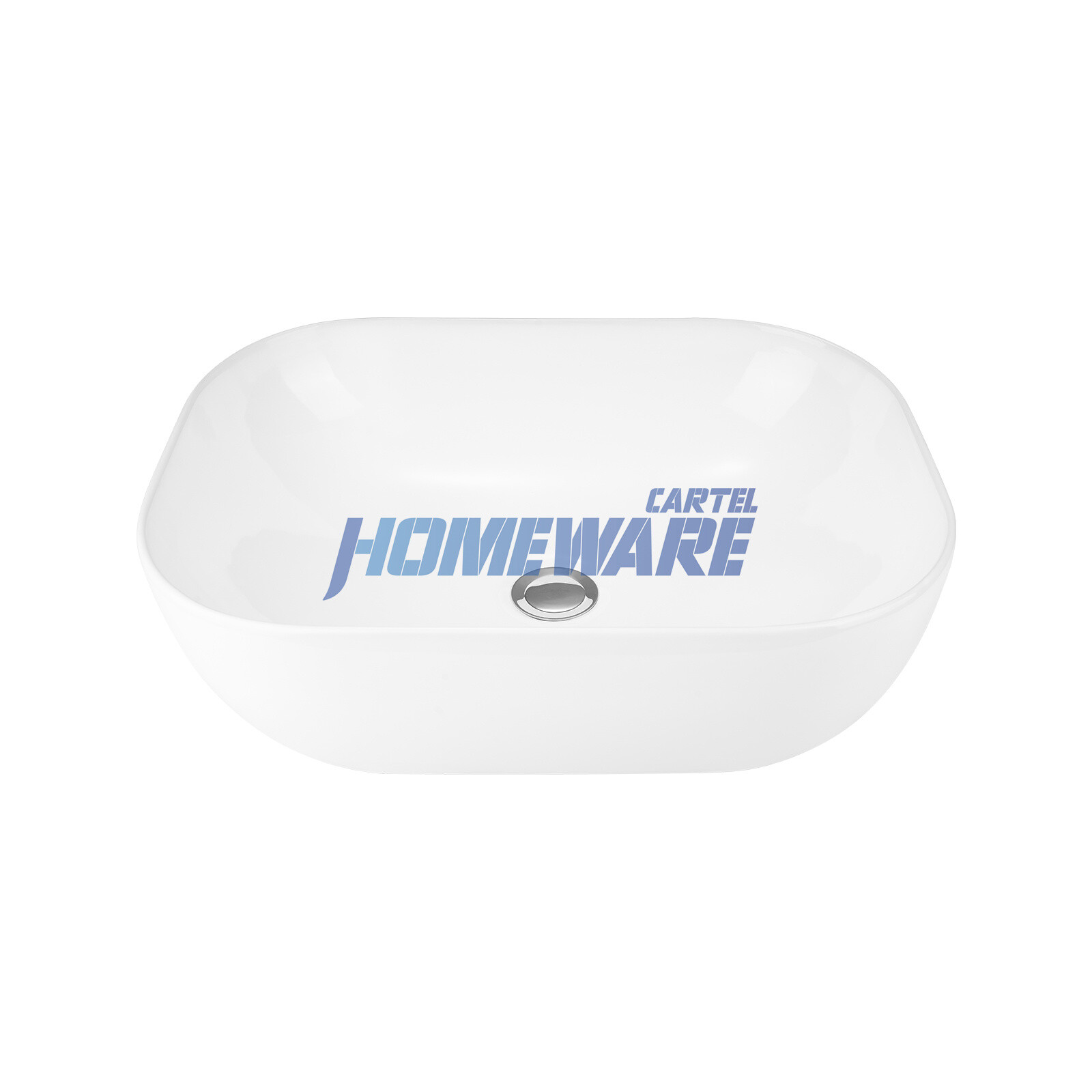 490x395mm Ceramic Vanity Basin Counter Top Mount Hand Wash Sink Gloss ...