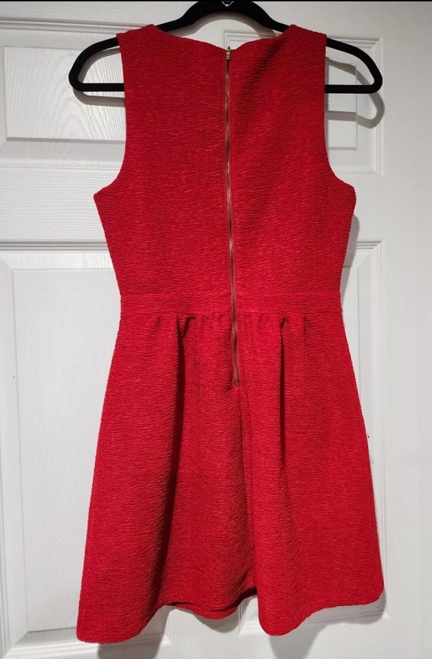 Red Forever 21 Sleeveless Dress SIZE M Cocktail/Party/Wedding | eBay