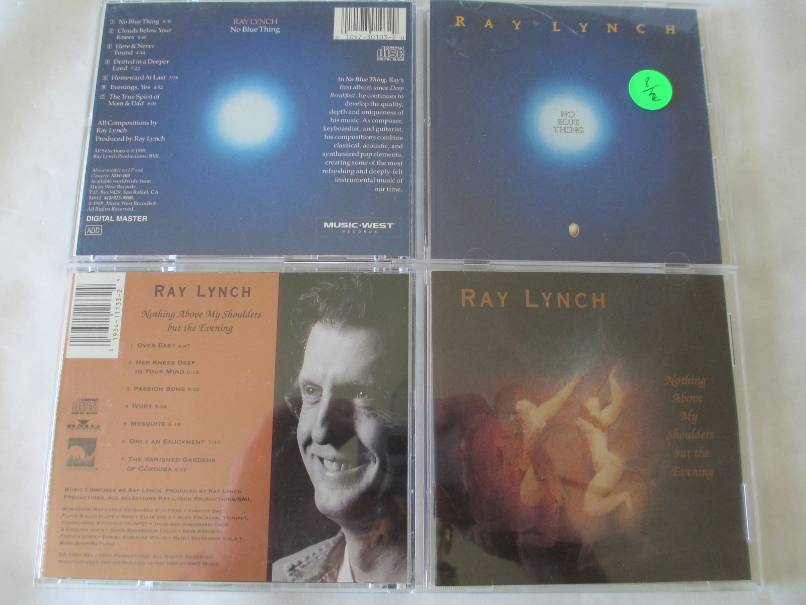 Ray Lynch 2 cds Nothing Above My Shoulders No Blue Thing cd | eBay