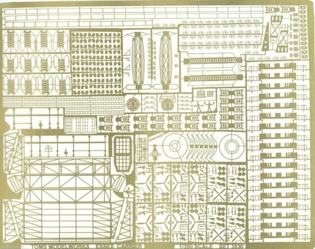 Tom's ModelWorks 1/350 Ww2 USS Essex Class Carrier Ship Photo Etch Set ...