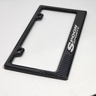 LICENSE PLATE FRAME COVER CARBON FIBER LOOK FOR HONDA CIVIC CRV SPOON ...