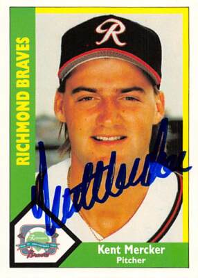 Kent Mercker autographed Baseball Card 1990 CMC Minor League Rookie ...