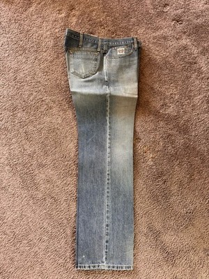 Cinch Up Western Jeans Men Sz 33x34 Blue Denim STARCHED Straight Leg ...