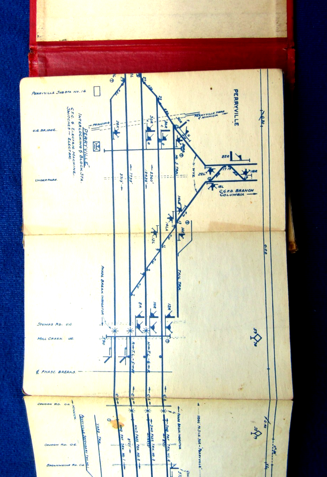 PENNSYLVANIA RAILROAD PRR MARYLAND DIVISION MAINLINE SIGNAL LAYOUT JAN ...