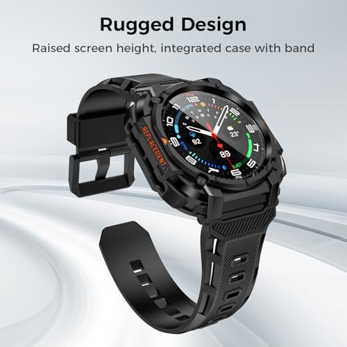 Rugged Band for Samsung Galaxy Watch Ultra 47mm Case with Band, [Auto ...