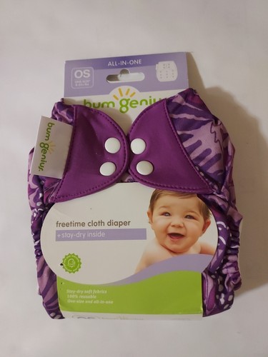 bumGenius freetime cloth diaper + stay-dry inside * ALL-IN-ONE * NEW | eBay
