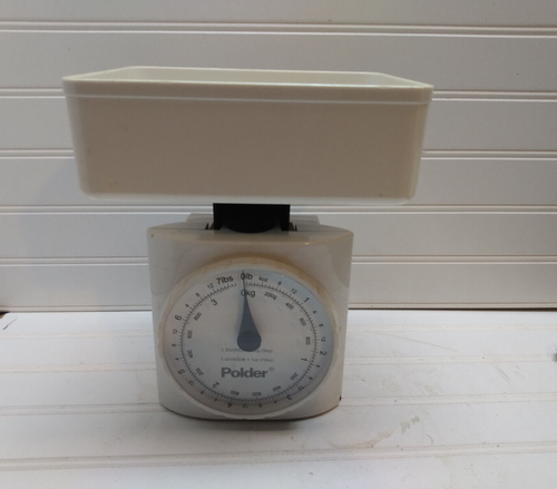 Polder Scale 7lb/3kg Mechanical Weighe Balance Nutrition Baking ...