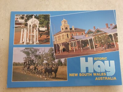 VINTAGE POSTCARD # HAY # NSW . | eBay Australia