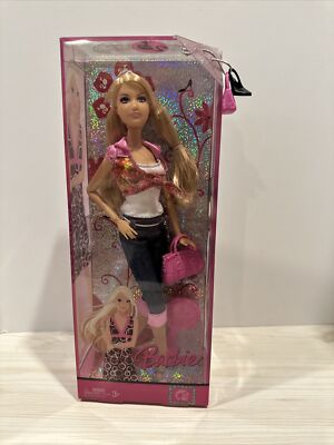 Barbie jeans pink bag Fashion Fever 2007 Star Charm Doll Pink M4227 ...