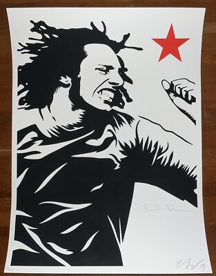 Zach De La Rocha Signed Poster Rage Against The Machine Ernesto Yerena ...
