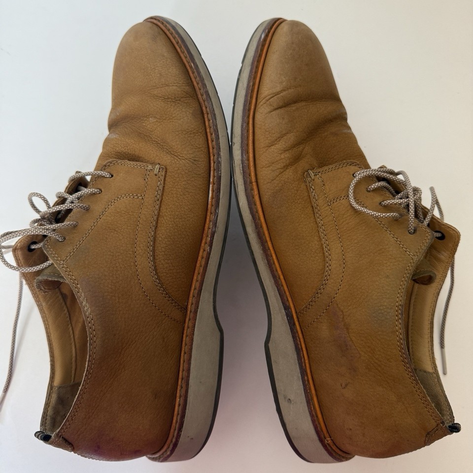 Cole Haan Grand Os Lace Up Shoes Men 11.5 M Tan Leather Preppy Grunge ...