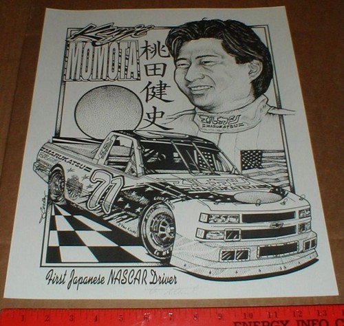 Kenji Momota First Japanese NASCAR Racing series Truck Driver Signed ...