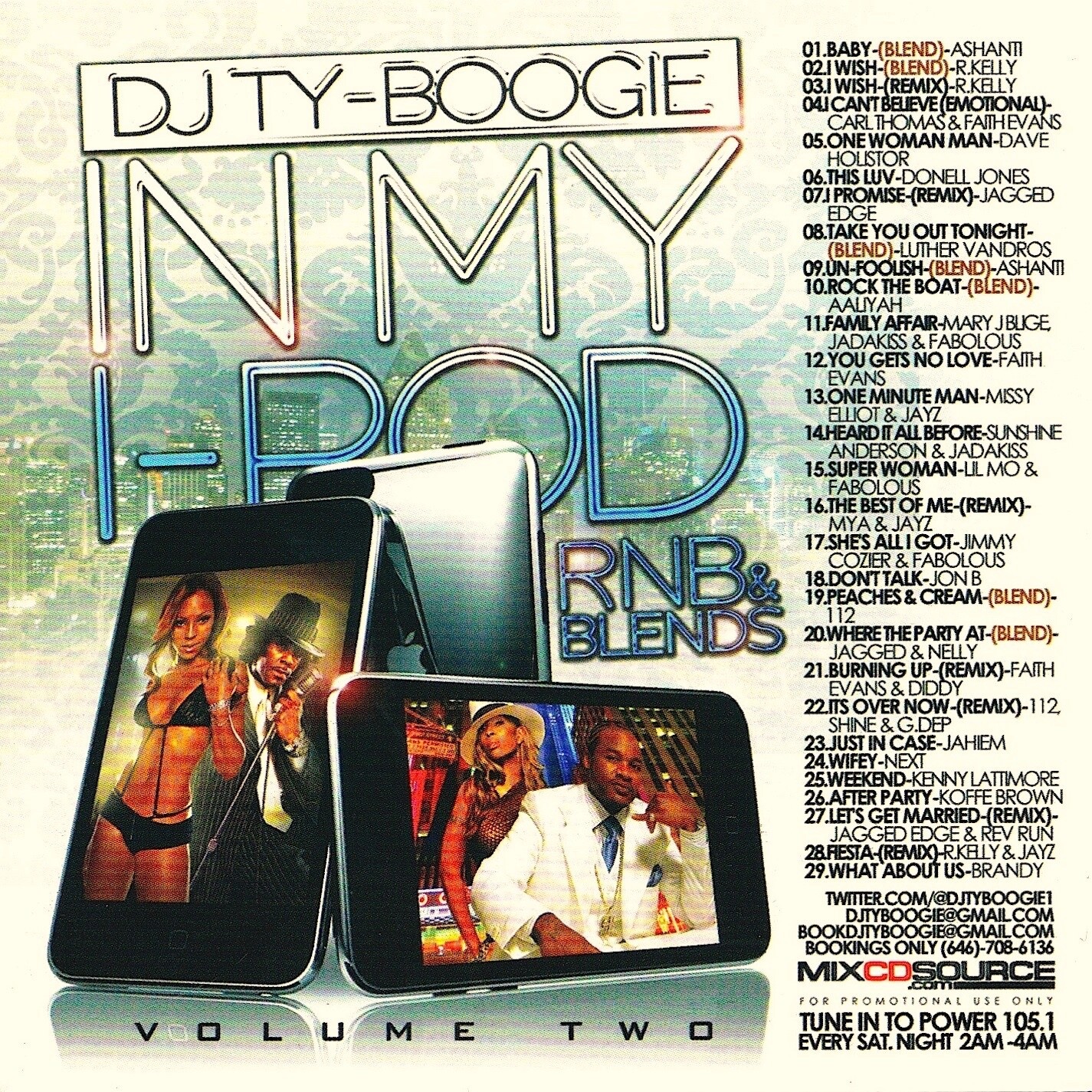 DJ TY BOOGIE- IN MY I-POD HIP HOP + BLENDS VOLUME 2 - HIP HOP NYC ...