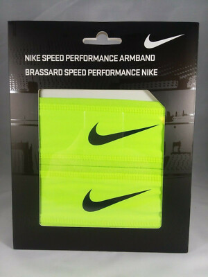 Nike Adult Unisex Speed Performance 2 ½" Bright Safety Yellow Armbands ...