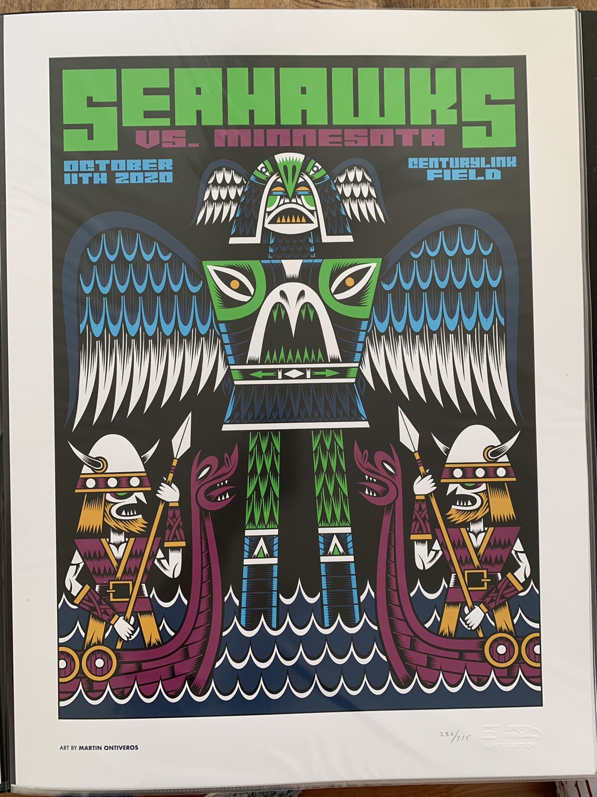Seattle Seahawks Gameday Poster Limited Edition 2020 Season *COMPLETE ...