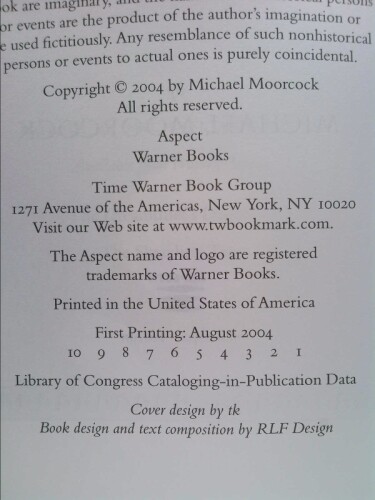 Gloriana: Or the Unfulfill'd Queen (ARC, Signed) by Moorcock, Michael ...