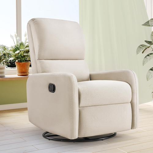 Swivel Rocker Recliner Chair for Adults, Nursery Rocking Reclining with ...
