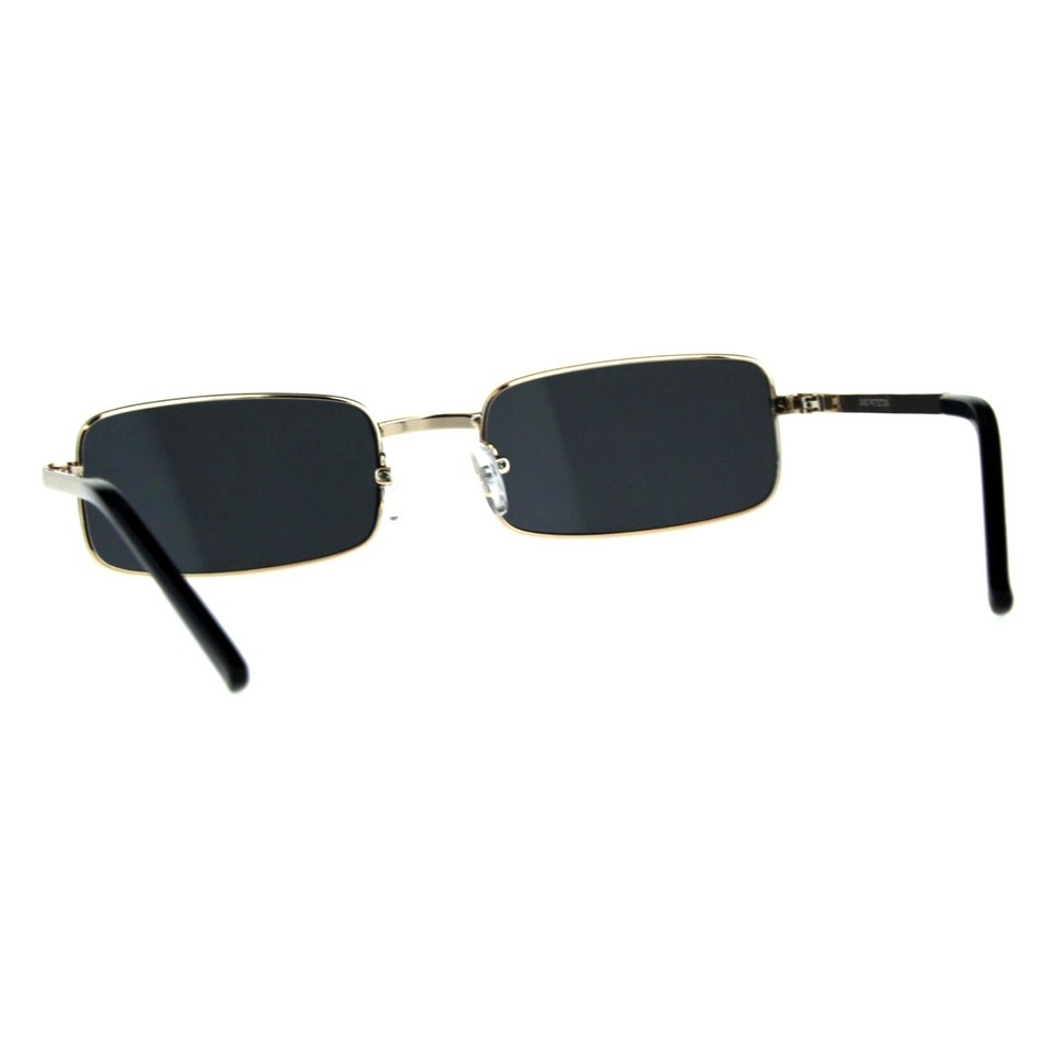 Perfect Rectangular Sunglasses Unisex Fashion Metal Frame UV 400 | eBay