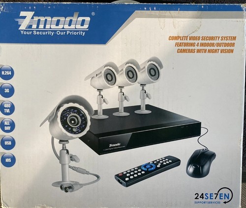 Zmodo 4 CH DVR Surveillance System Indoor/Outdoor W/ Night Vision 500gb ...