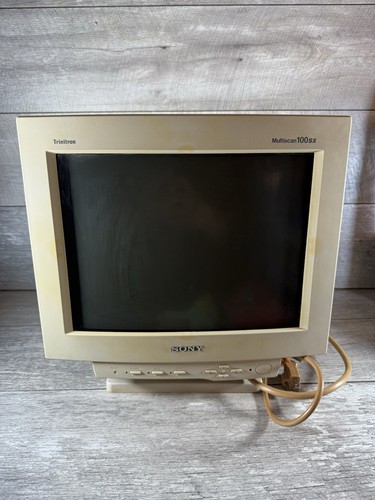 Sony Trinitron Multiscan 100SX CPD-100SX 14" CRT VGA Monitor TESTED ...