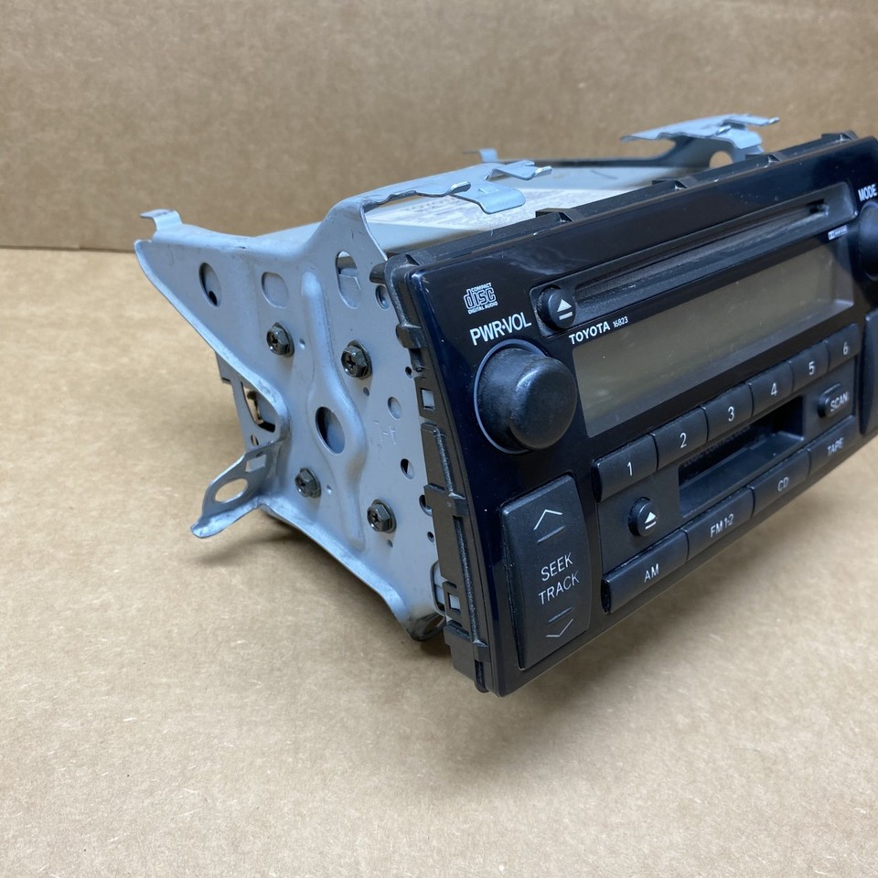 2002-2005 Toyota Camry AM FM Radio CD Cassette Player Receiver 86120 ...