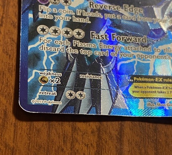Pokémon TCG Dialga-Ex Plasma Blast Holo Card Full Art Ultra Rare 99/101 ...