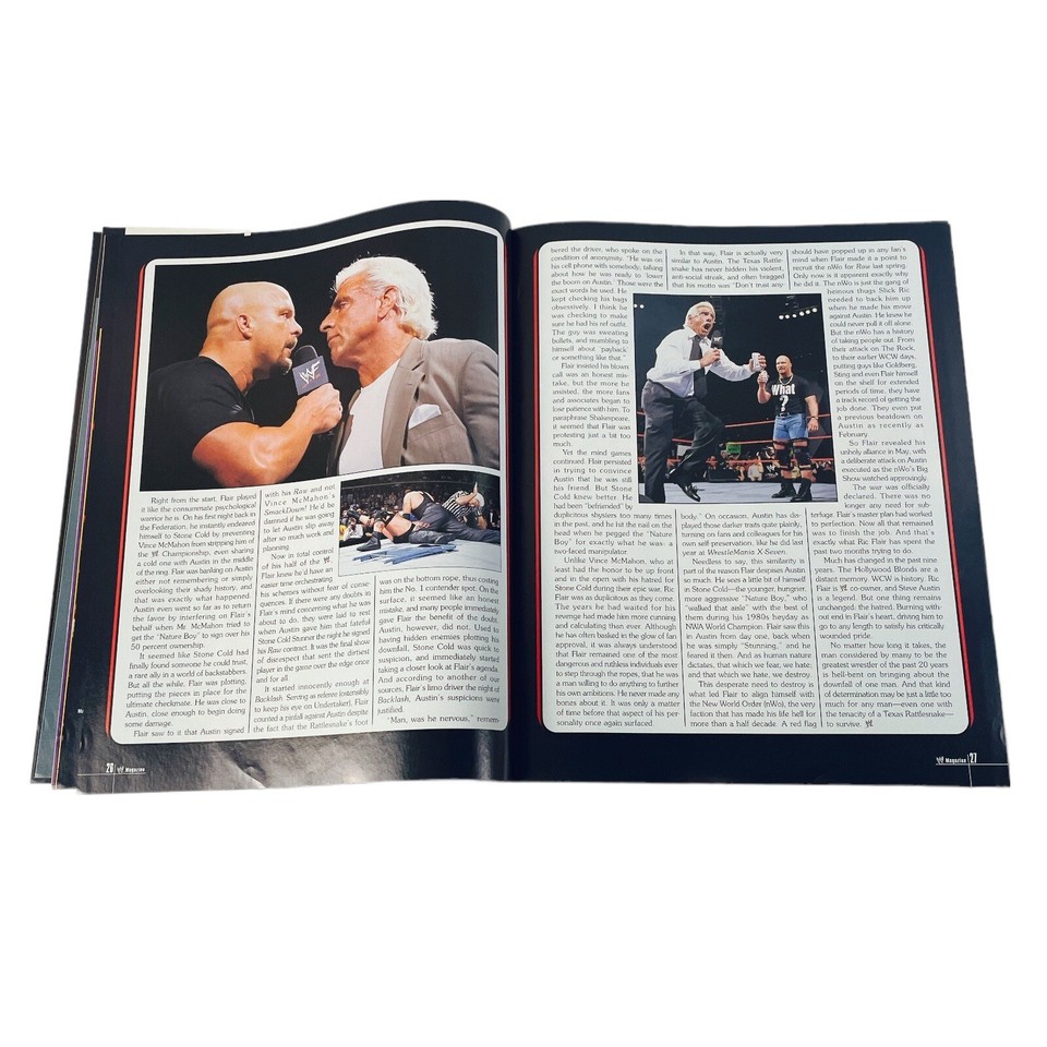 WWE Magazine Aug 2002 Chris Jericho Ric Flair Steve Austin X-Pac Trish ...