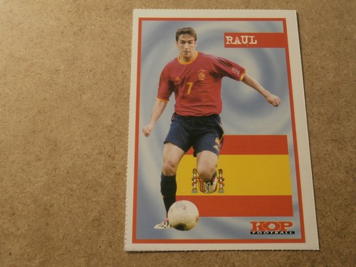 RAUL, ESPANA / SPAIN, RARE FOOTBALL ROOKIE CARD KOP FOOTBALL (JT29) | eBay