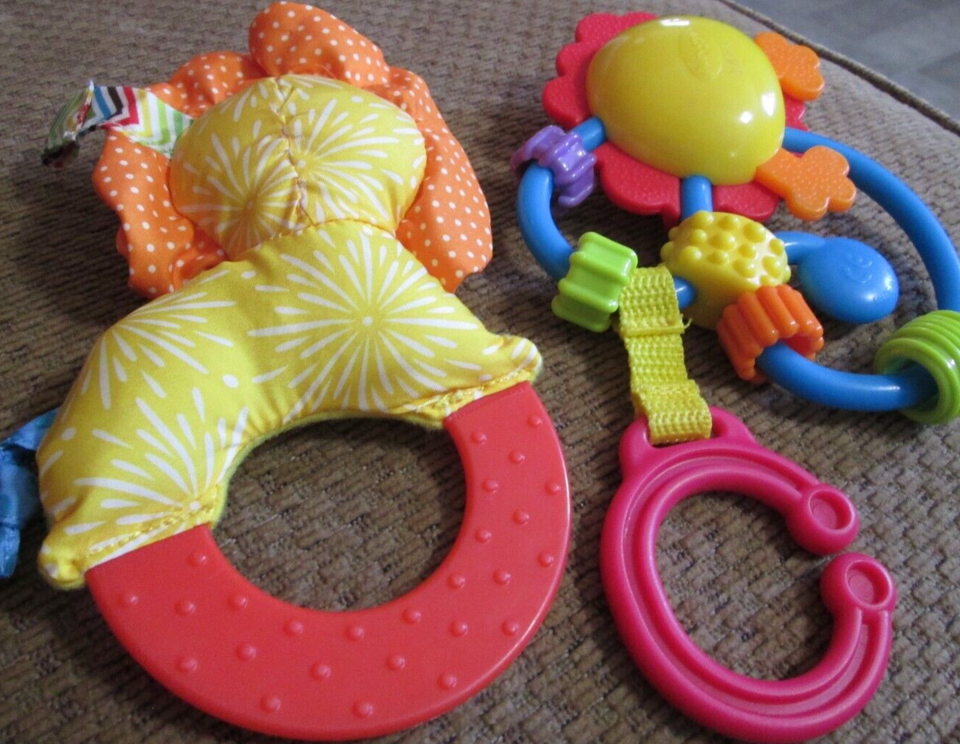 Play gro sunflower rattle lion teether | eBay