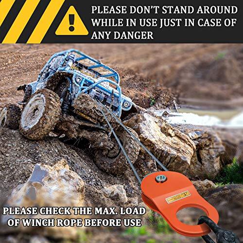 10 Ton Winch Snatch Block Towing Pulley Blocks 22,000 LBS Capacity ...