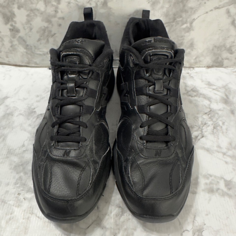 New Balance 406 Shoes Mens 10.5 4E Wide Black Leather Walking Comfort ...