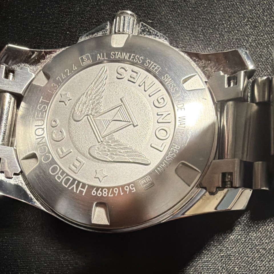 Longines HydroConquest Automatic Diver Watch Black Dial Black Bezel ...