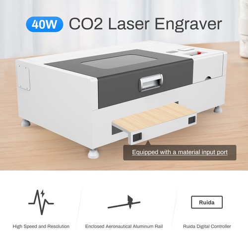 40W CO2 Lasers Engraver 8"x12" Desktop K40+ Lasers Engraving Machine ...