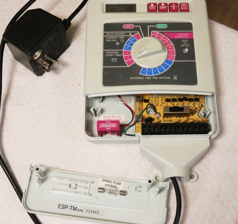 Rain Bird ESP-6TM Lawn Irrigation Sprinkler Controller Control Panel | eBay