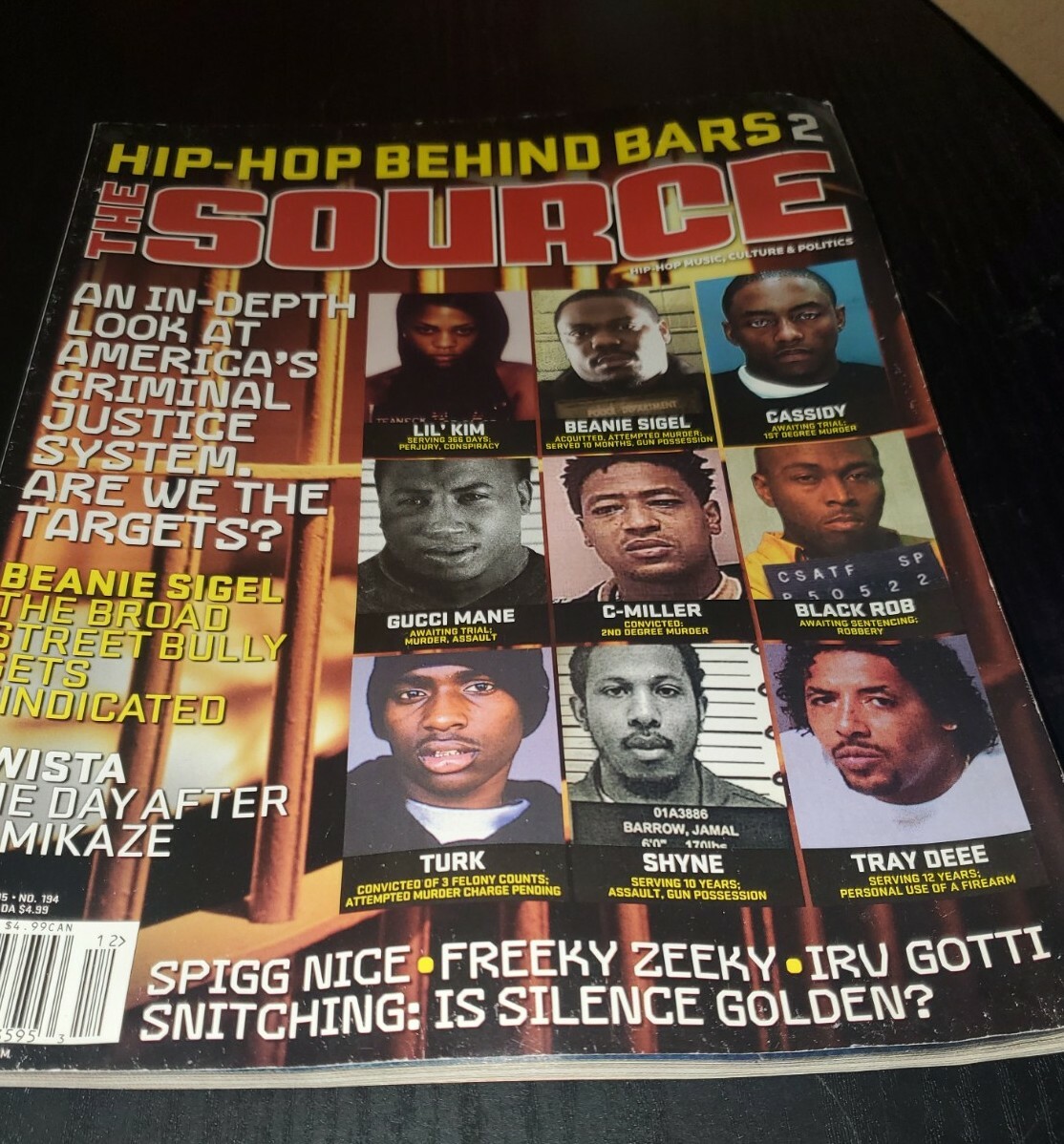 Source Magazine Hip Hop Behind Bars C-MURDER RARE OPP LIL KIM GUCCI ...