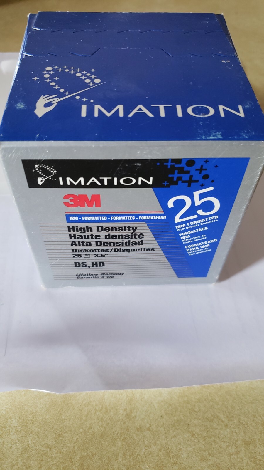 3M High Density IBM Formatted Diskettes 3.5” 25 Pack Floppy Discs ...
