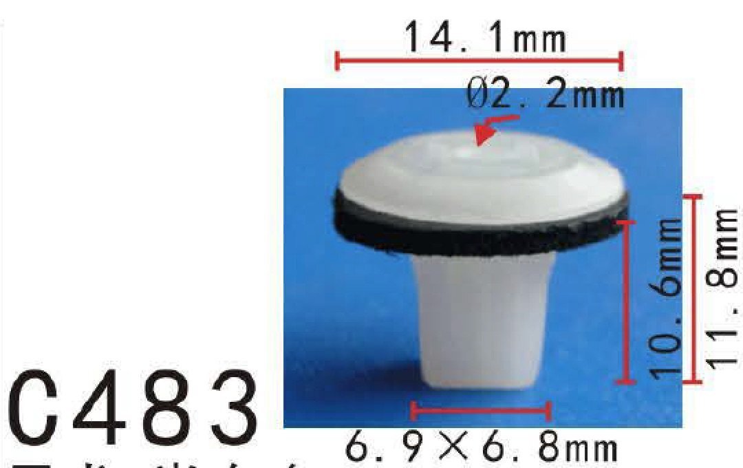 20pcs Screw Grommet Sealer Clip For Honda 90662-693-003, Toyota 9018 ...