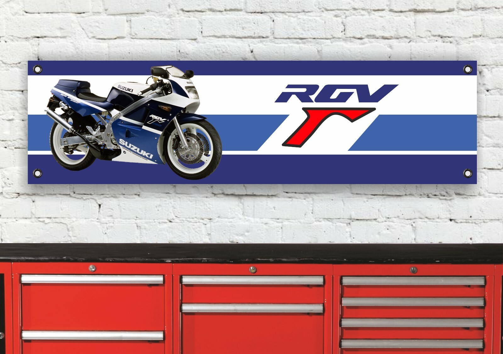 BR52B SUZUKI RGV250 RGV250 K L VJ21 WORKSHOP BANNER SIGN | eBay