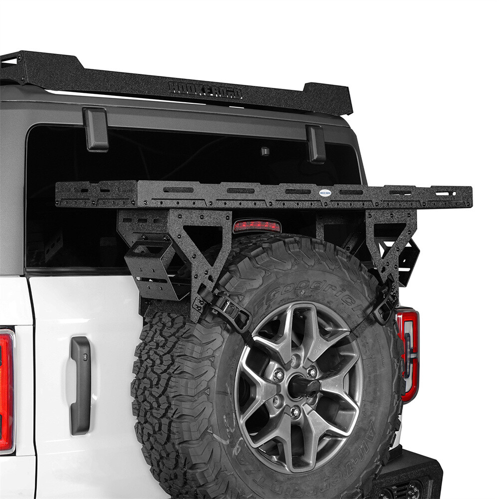 Off-Road Spare Tire Mount Basket Rear Storage Cargo Carrier For 30" to ...