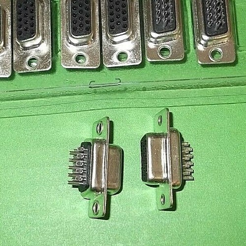 15 Way High Density Dee 3 Rows Socket HD Female HDD15SS Solder Bucket D ...