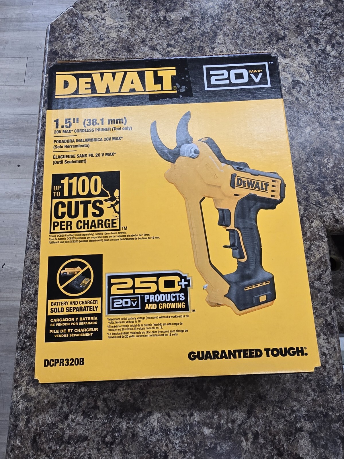 DEWALT DCPR320B 20V MAX 1.5" Cordless Pruner - Yellow 885911784085 | eBay
