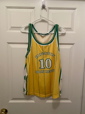 Swagger Apple TV Show Houston Basketball Worn Prop Yellow Green Jersey ...