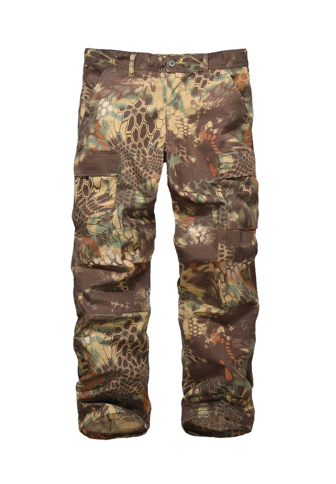 BACKBONE Mens Casual Camouflage Cargo Pants Military Army Combat BDU ...