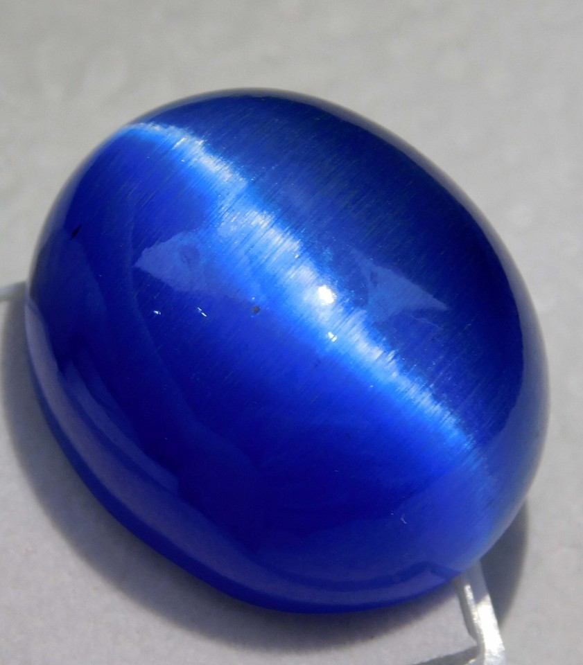 104.45 Ct Natural Chrysoberyl Blue Cats Eye Oval Cabochon Cut Loose ...