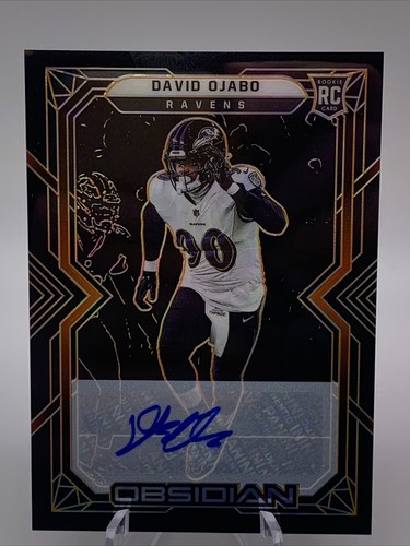 David Ojabo 2022 Panini Obsidian Signed Auto Rookie RC 63/99 Baltimore ...