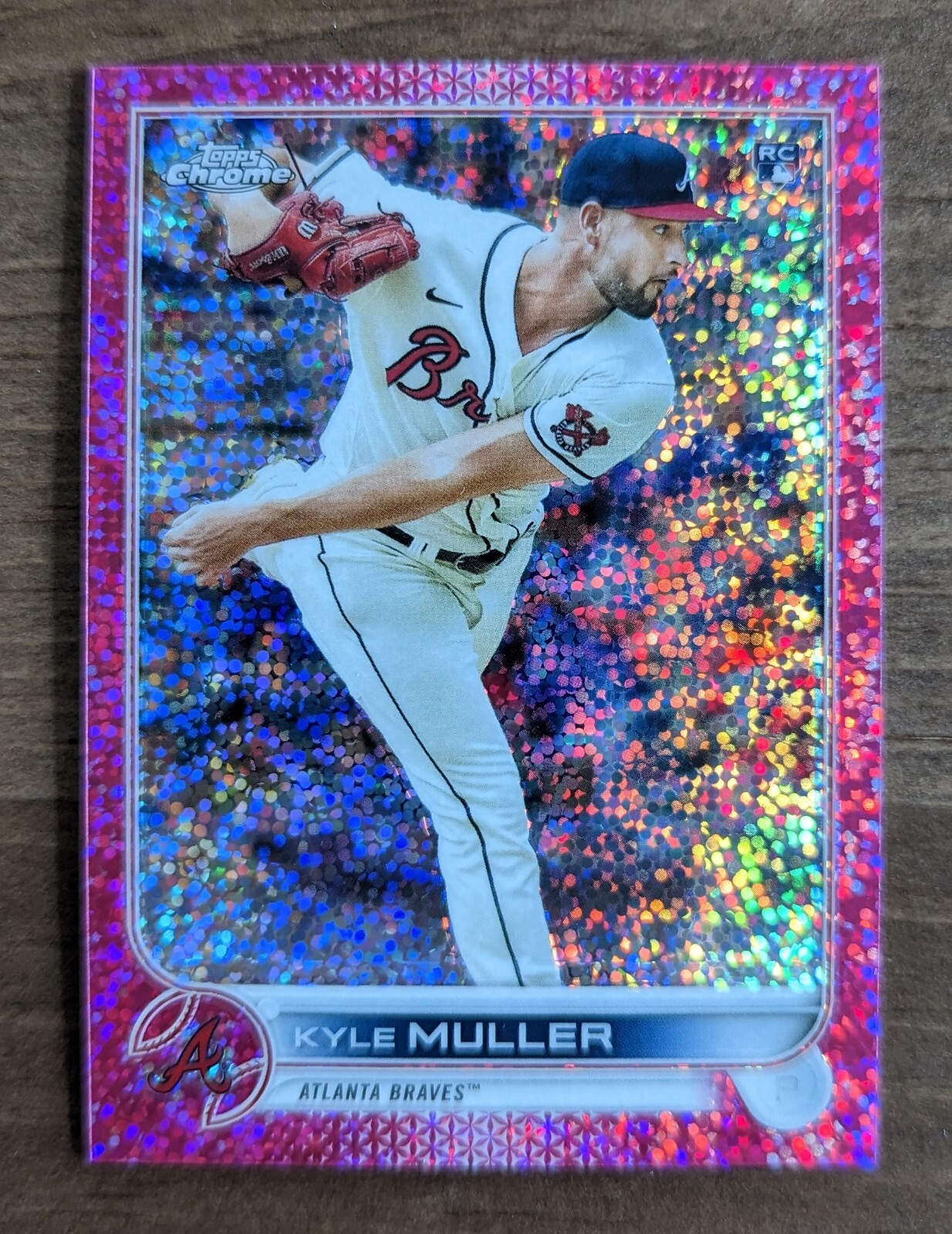 2022 Topps Chrome Kyle Muller RC Magenta Speckle Refractor /350 BRAVES ...