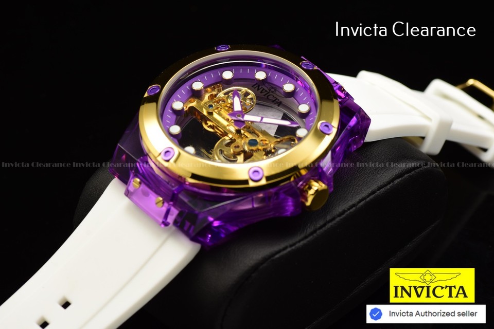 Invicta Men's Mechanical Speedway Watch Skeleton Purple 48mm 44397 | eBay