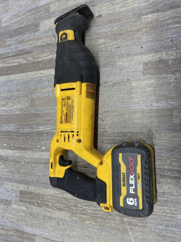 DEWALT DCS381 - 20 V MAX RECIPROCATING SAW W/6AH FLEXVOLT BATTERY | eBay